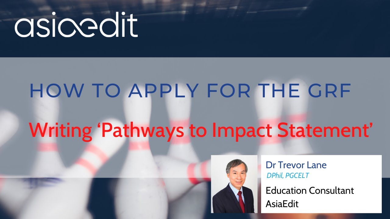 How to Apply for the GRF: Writing ‘Pathways to Impact Statement’ - YouTube