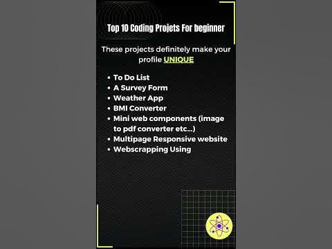 Top 10 Coding Projects for Beginners 🔥|| #trending #programming #coding ...