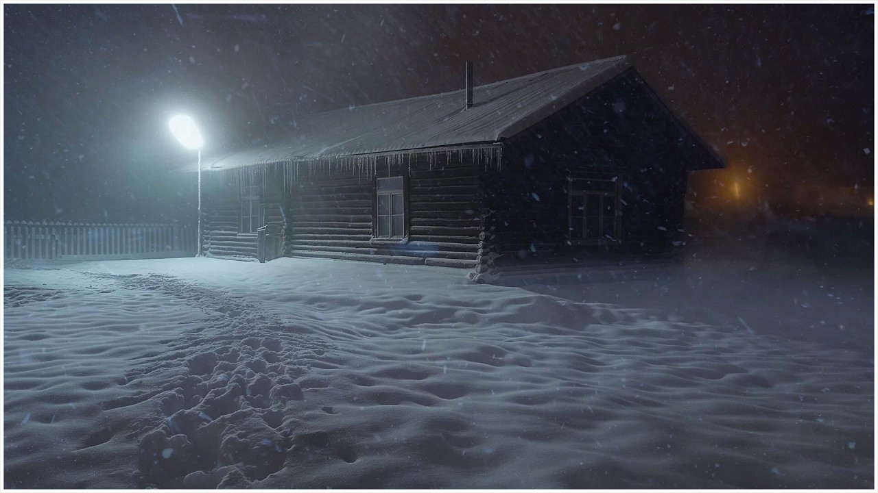 Blustery Wind Sounds & Whirling Blizzard Storm┇Soughing Snowstorm ...