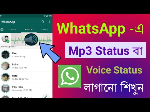 How To Upload Mp3 or Audio Status On WhatsApp in Bengali