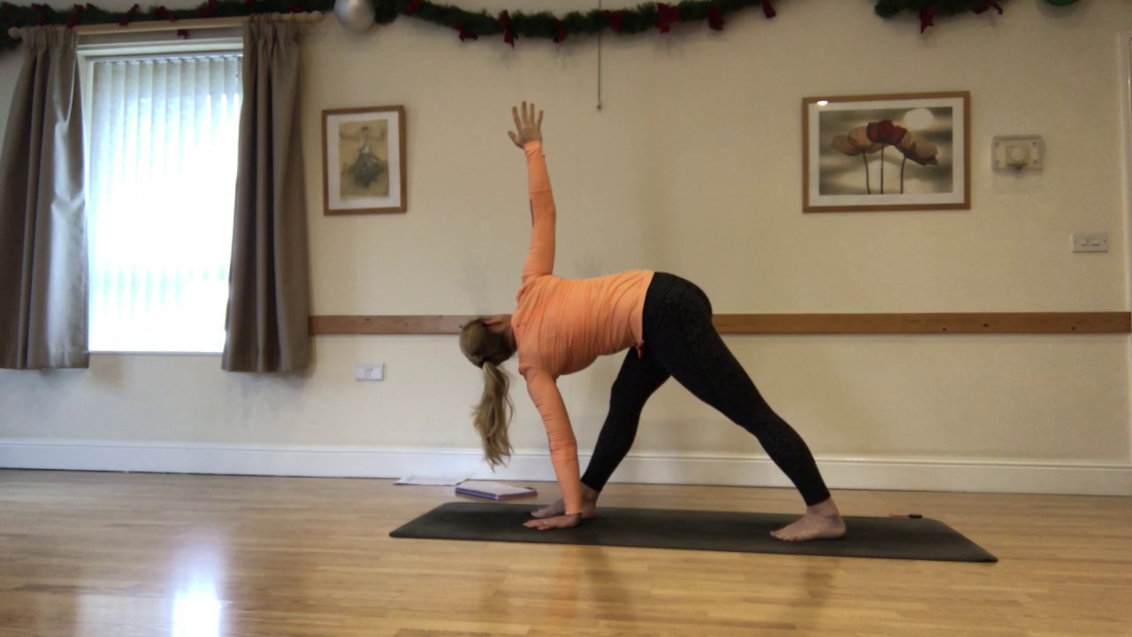 Modified Standing poses and warrior sequence [2] - YouTube