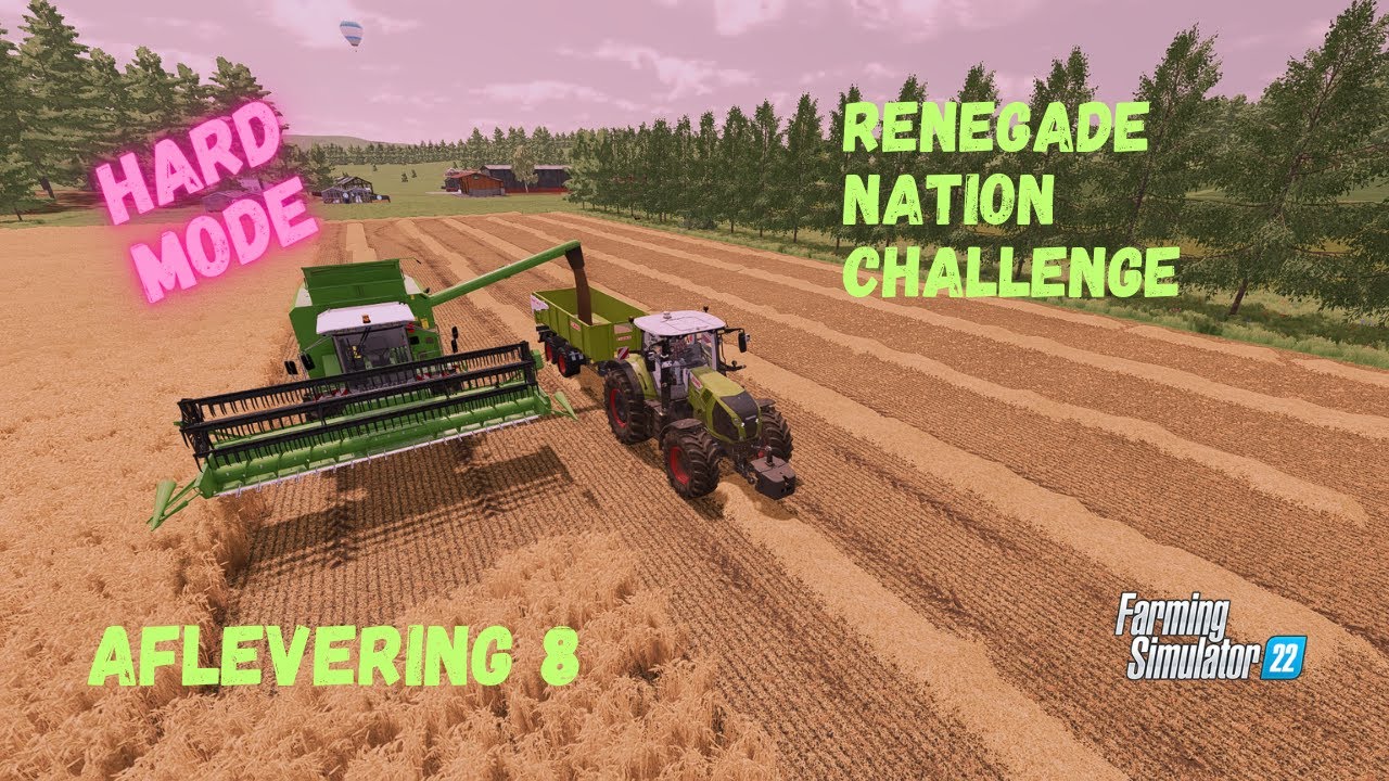 ONS EERSTE VELD OOGSTEN | Renegade Nation Challenge | FS 22 | HARD MODE ...