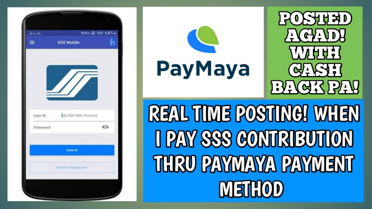 How To Pay SSS Contribution Thru Paymaya Payment Method - Real Time ...