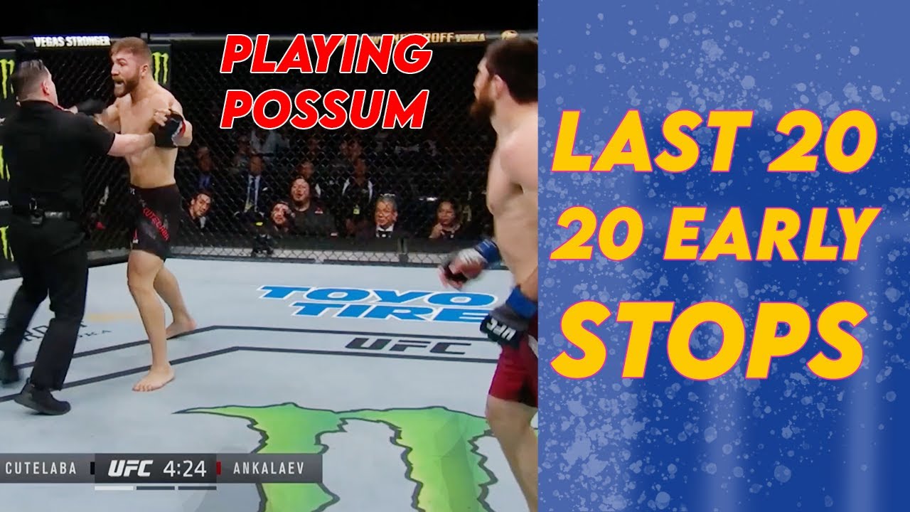 20 Seconds of 20 FAMOUSLY EARLY STOPPAGES from UFC/MMA - YouTube