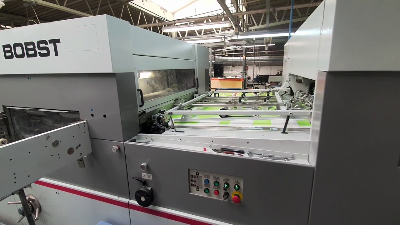 BOBST NOVAcut 106E - YouTube