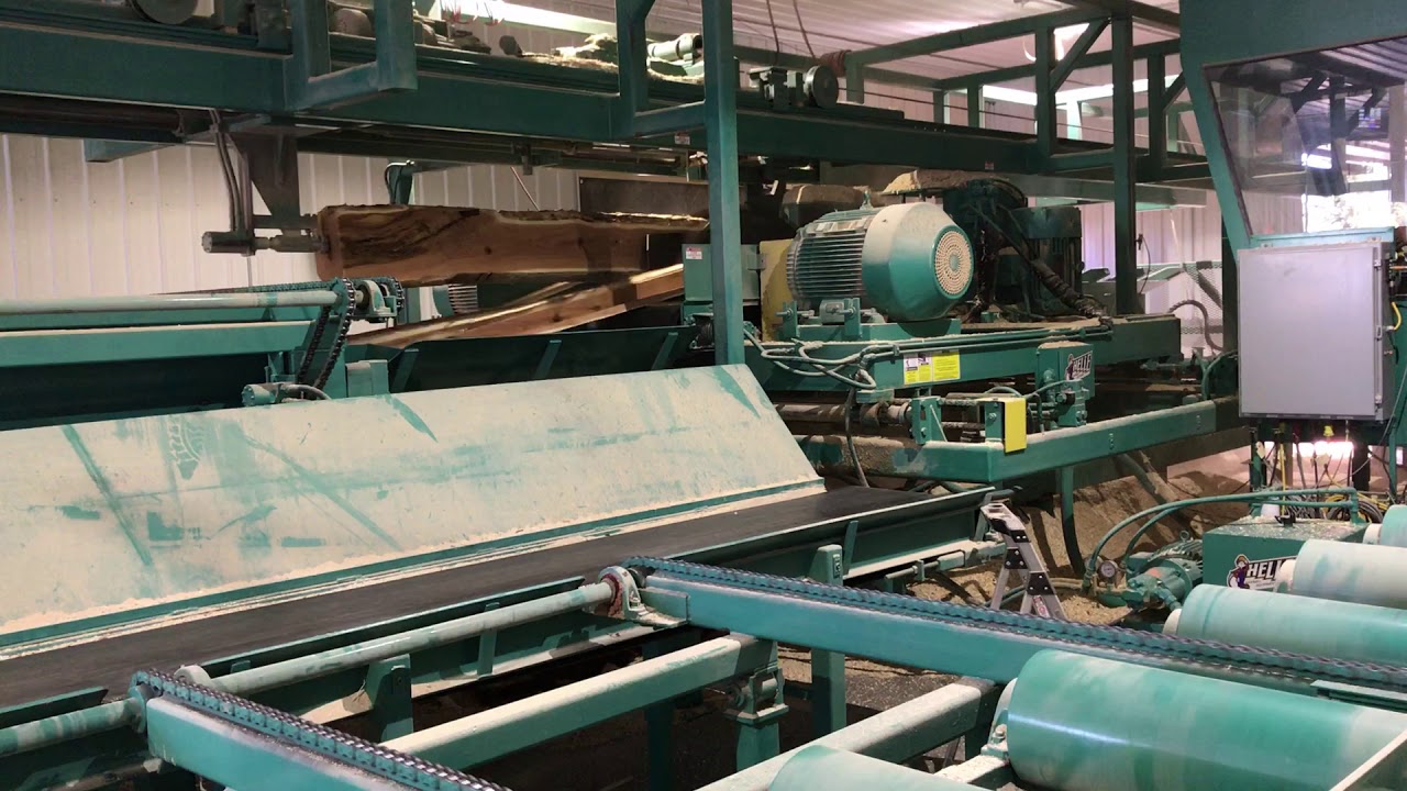 The Helle Scragg Mill - Outfeed of a new Scragg. - YouTube