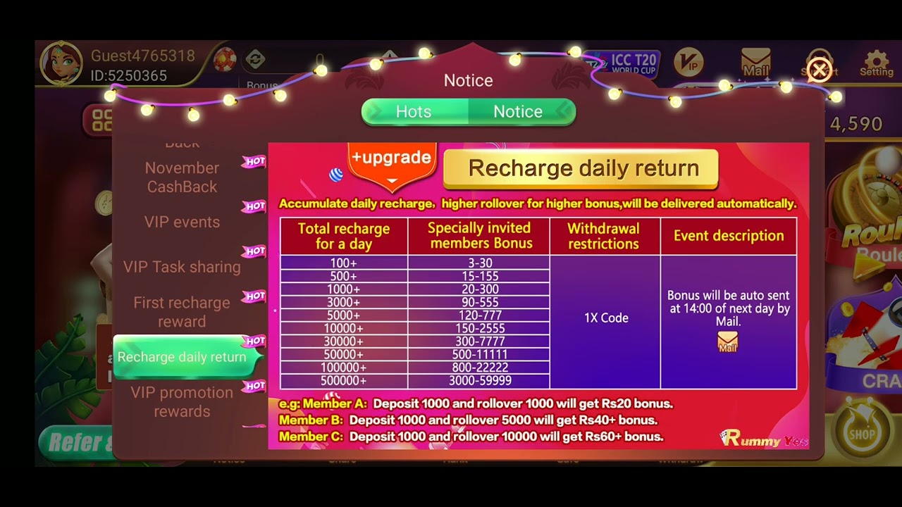 VIP TASK BONUS OFFER GAME ID 5250365 - YouTube