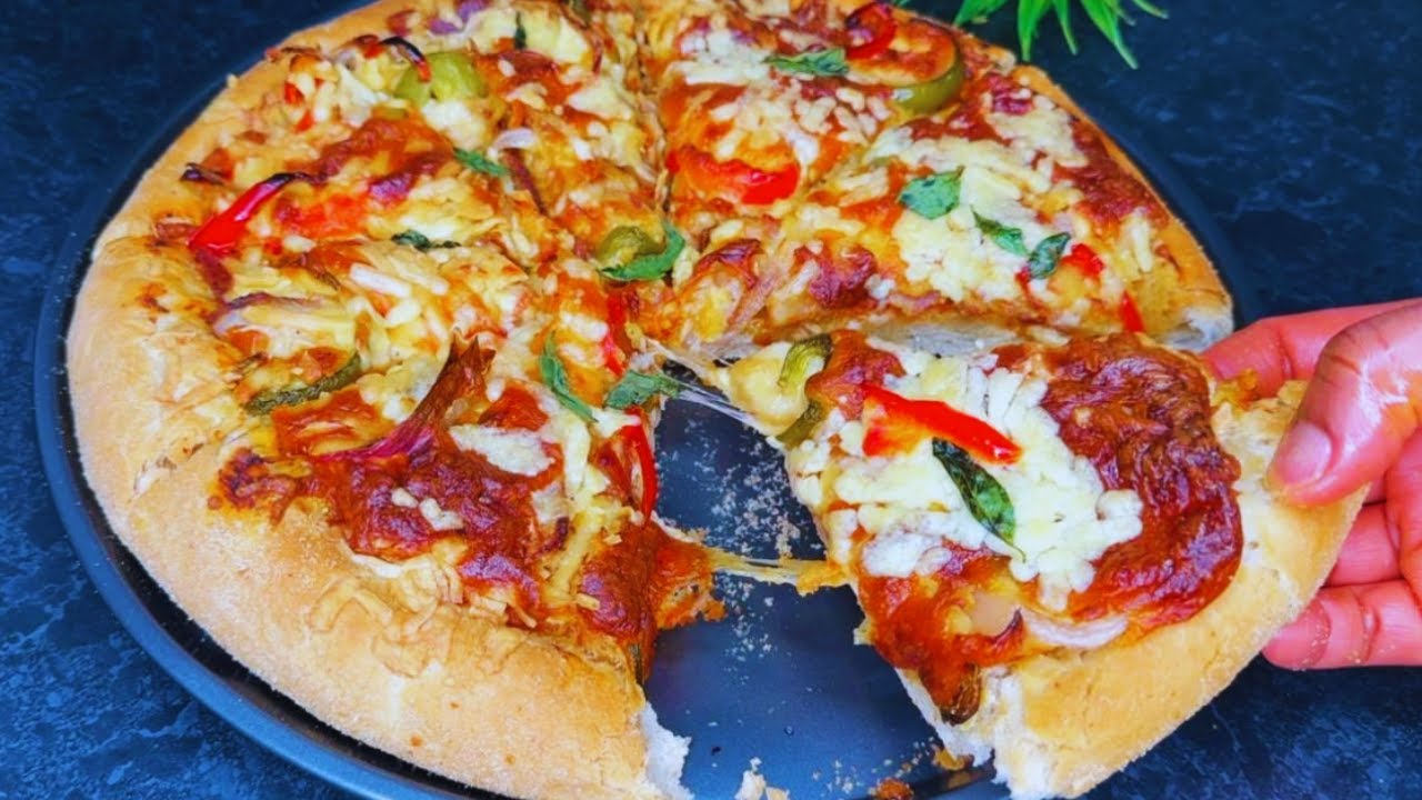 How To Make PIZZA - Domino’s Style | Homemade Pizza Recipe | Omaspot ...
