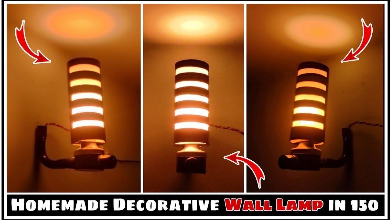 🔥Modern Lighting Ideas From PVC Pipe | Simple Wall Lamp | Diy Crafts ...
