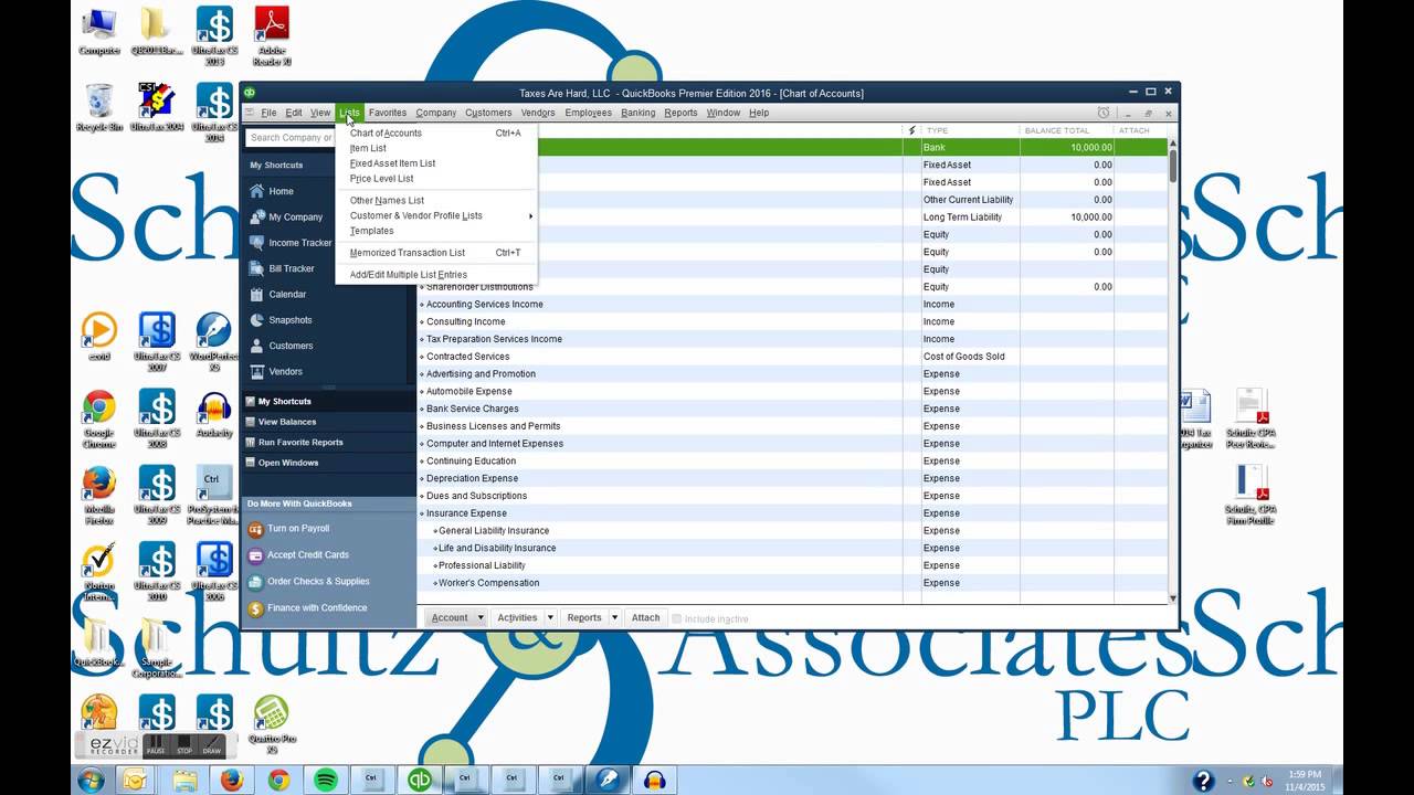 QuickBooks Pro 2016 Recording A Sale - YouTube