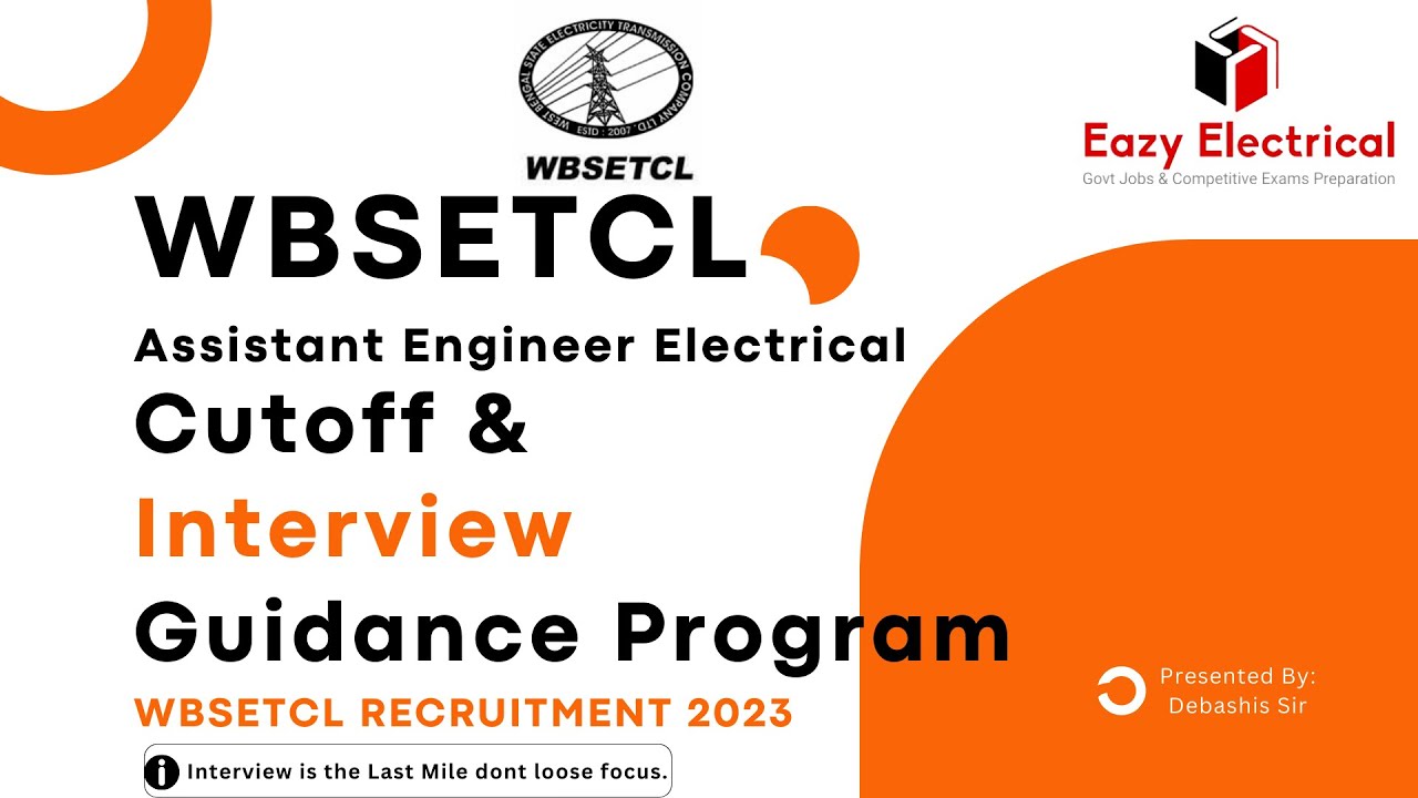 WBSETCL AE CUTOFF based on Our Survey & Interview Guidance Program I ...