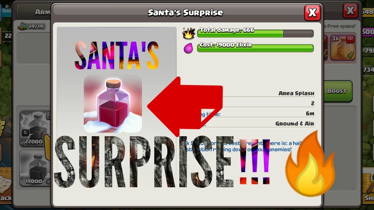 SANTA'S SURPRISE(A SEASONAL SPELL) | CLASH OF CLANS | COC | HARDCORE ...