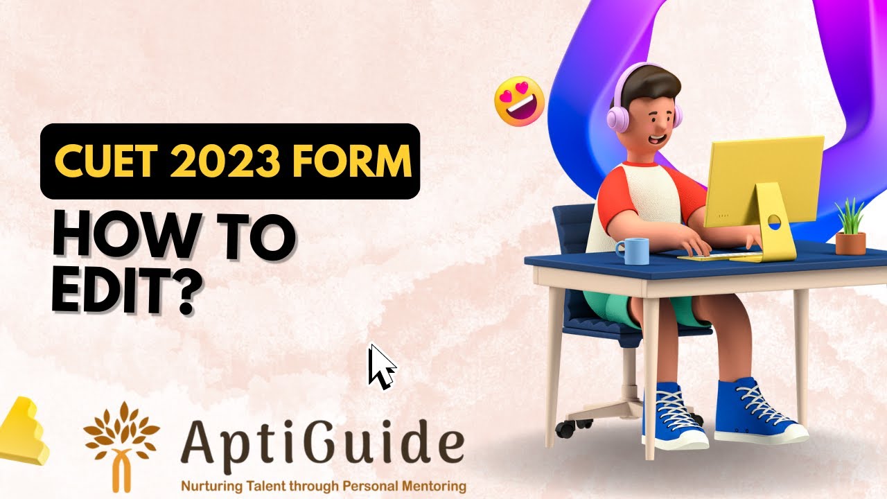 CUET Form Editing Procedure - YouTube