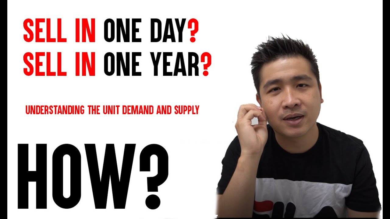 HOW? Sell in ONE day? Sell in ONE YEAR? Understanding the DEMAND/SUPPLY ...