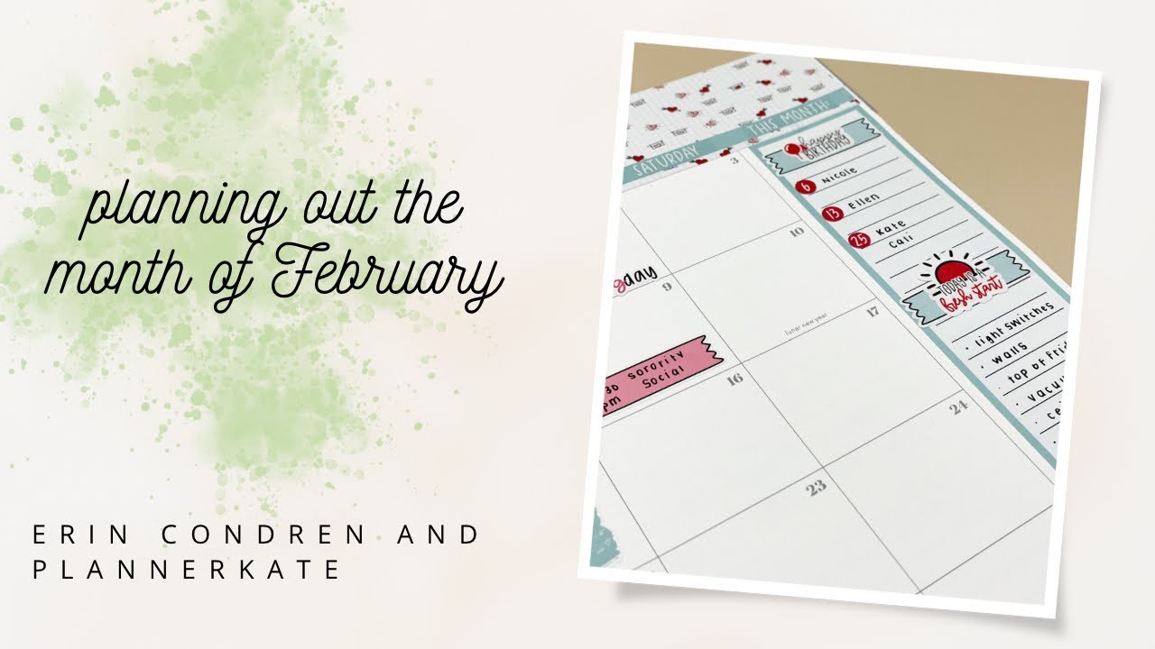 February Monthly Plan with Me - YouTube