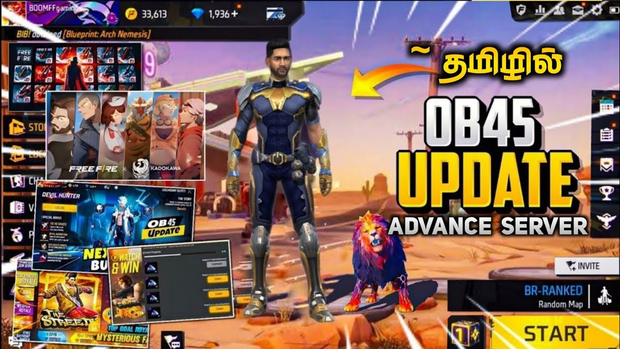 😍 OB45 Advance Server Full Details in Tamil | ff advance server Updates ...