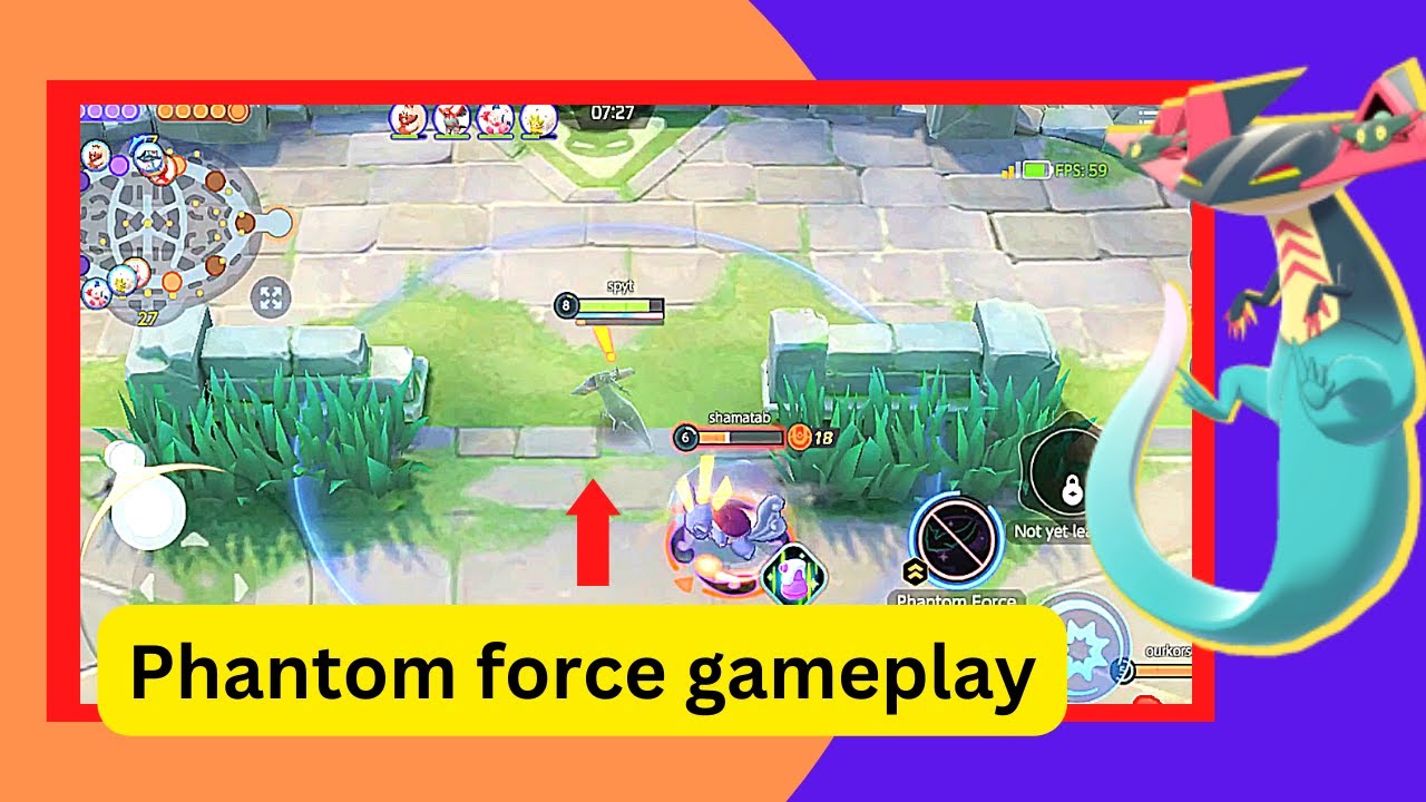 Dragapult gameplay phantom force shadow ball pokemon unite - YouTube