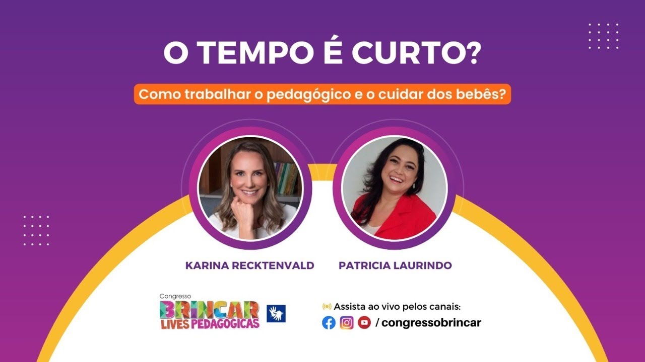 LIVE: QUAL É O LUGAR DO QUE É PEDAGÓGICO E DO QUE É DO CUIDAR? - YouTube