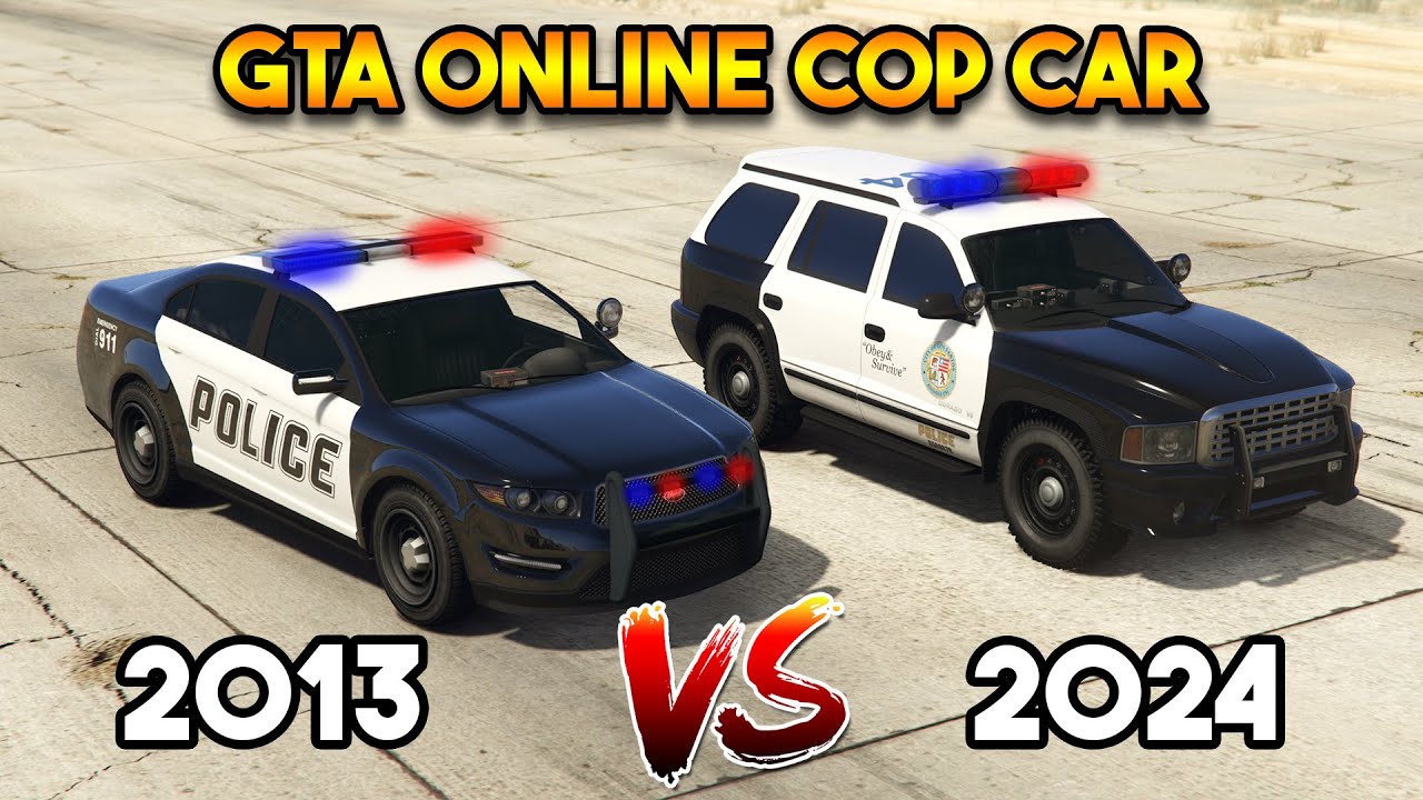 GTA 5 ONLINE : 2013 COP CAR VS 2024 COP CAR - YouTube