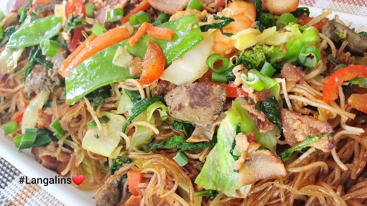 Filipino Pancit Bihon #langalins #pagkaingpilipino #pancitbihon # ...
