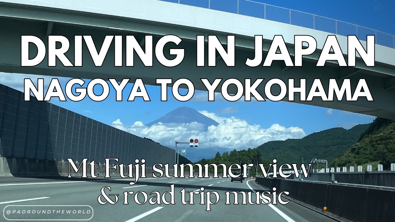 Driving in Japan 🇯🇵🚗 Nagoya to Yokohama highway view + Mt Fuji in ...