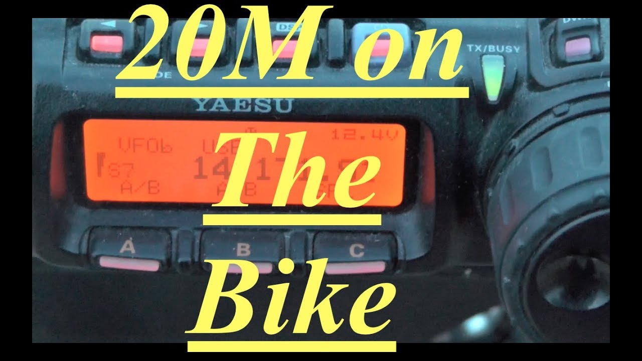 Ham radio on the bike . - YouTube