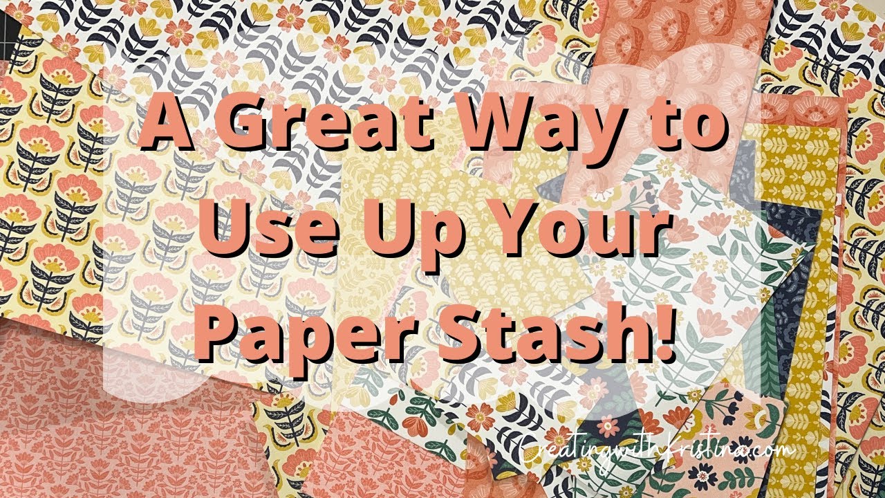 A Great Way to Use Up Your Paper Stash - YouTube
