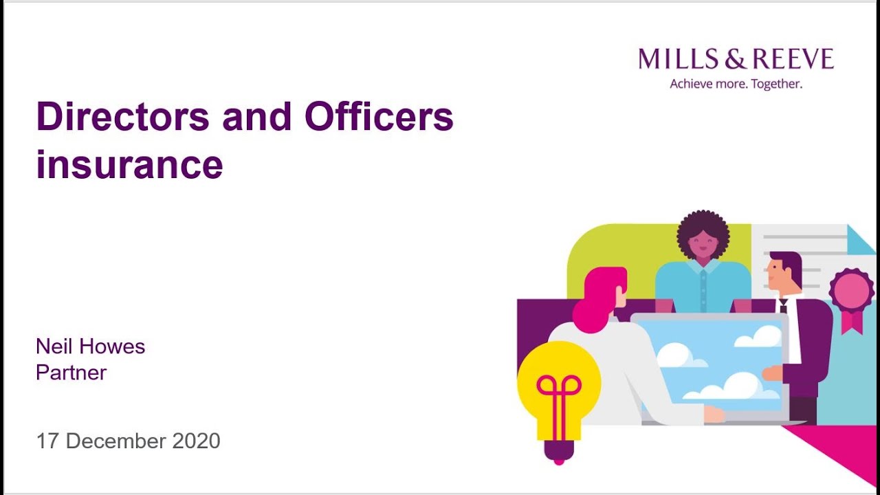 Cover Talk: Directors and Officers insurance - how does it work, what ...
