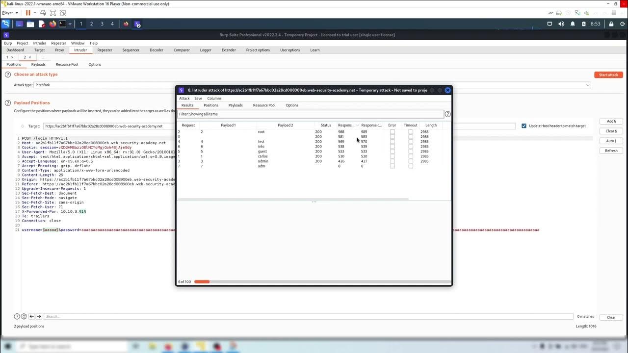 Lab: Username enumeration via response timing - YouTube