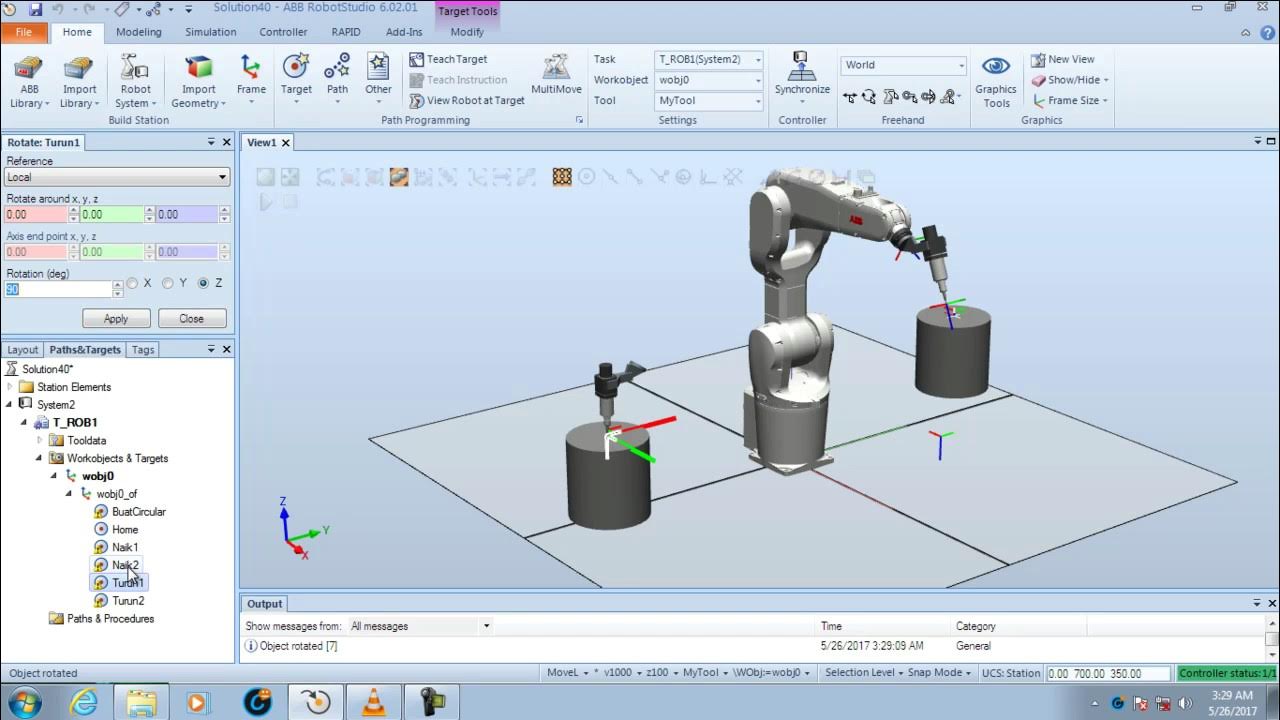 ABB Robot Studio - Tutorial Pick and Place - YouTube