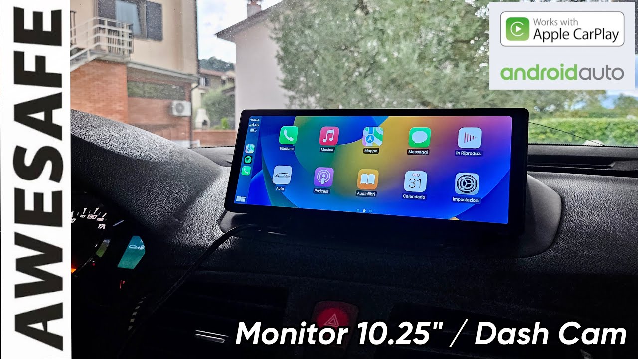 AWESAFE - The Best Monitor 10.25” Android Auto / Apple CarPlay / Dash ...