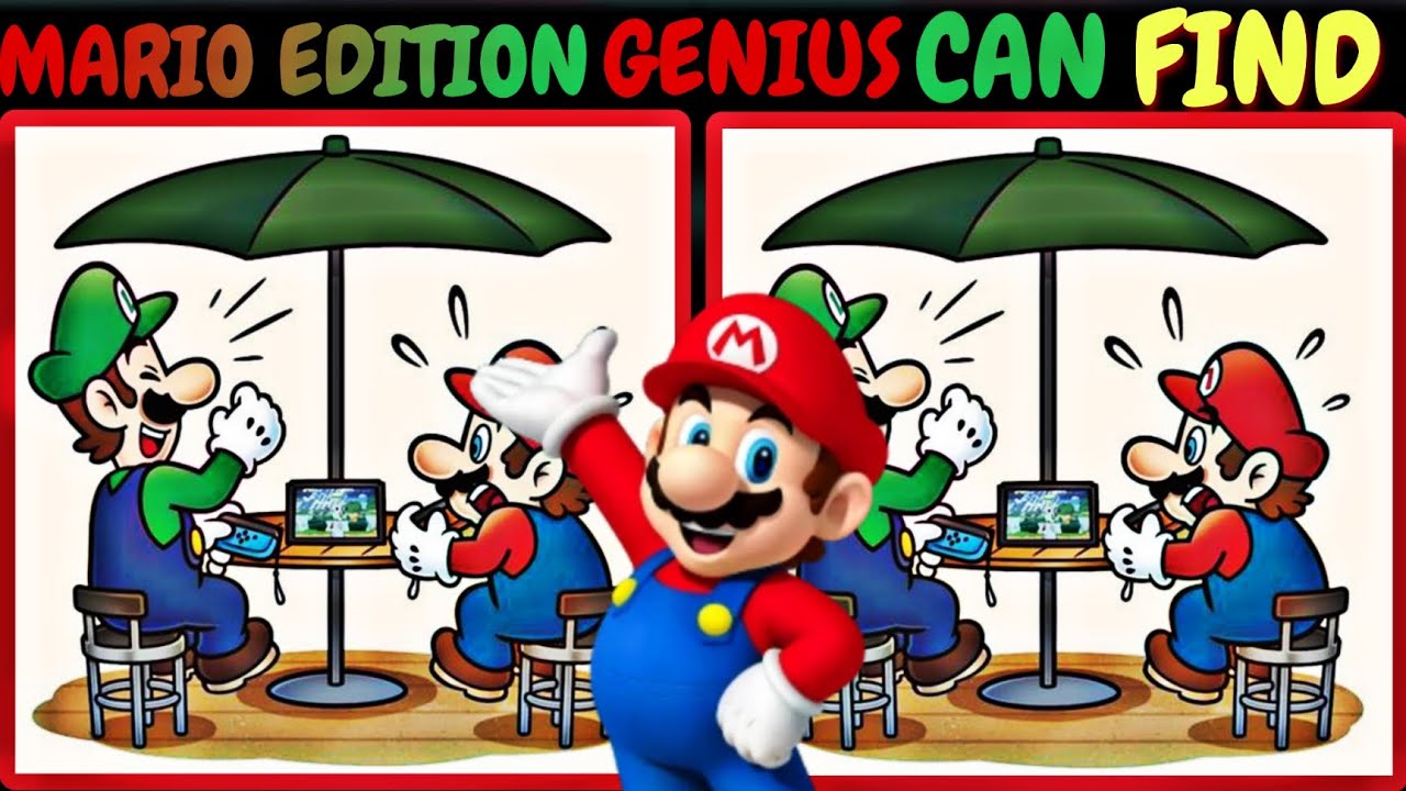 Spot The Difference : MARIO EDITION GENIUS CAN FIND? [ Find The ...