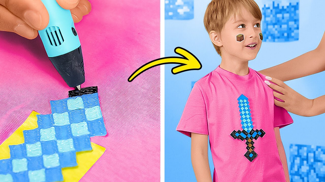 🖊️ MINECRAFT CRAFTS WITH A 3D PEN! Awesome DIY Creations in Real Life ⛏ ...