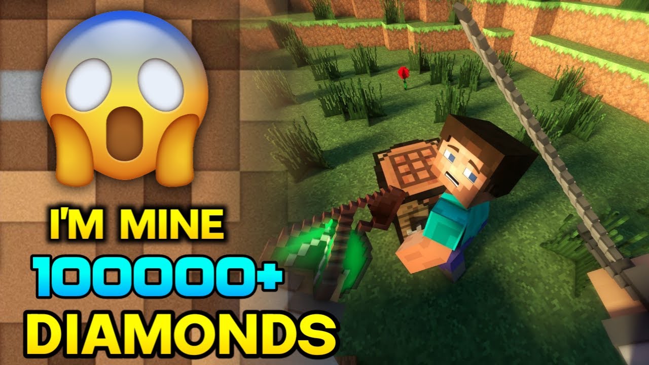 I MINE 100000+ DIAMONDS IN MINECRAFT LIVE #Minecraftlive #minecraft ...