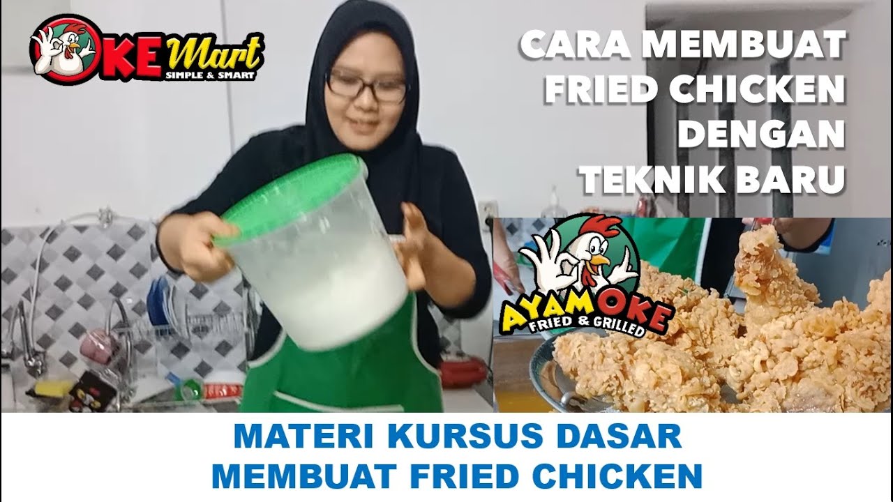 Kursus Dasar Fried Chicken (4/7) - TEKNIK PARTING AYAM - YouTube