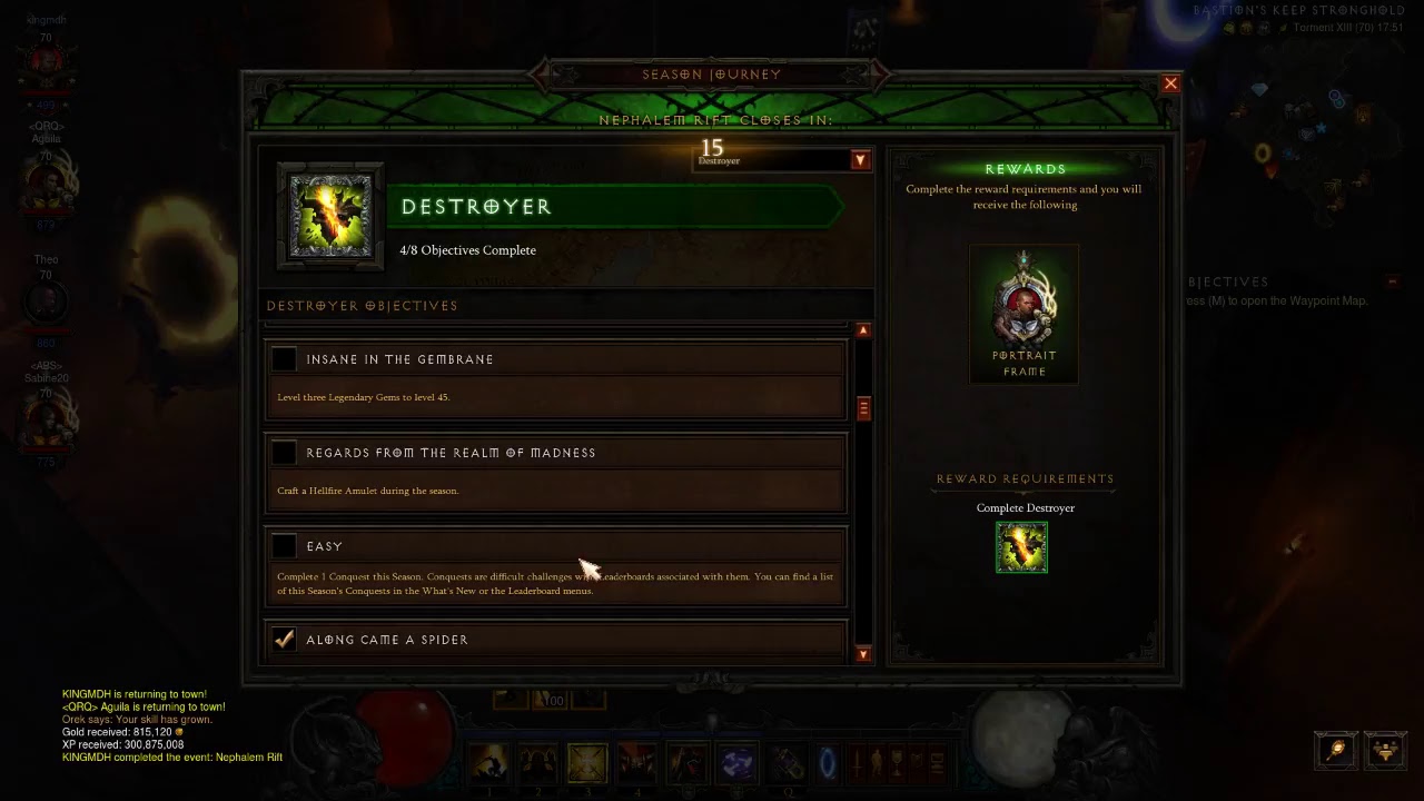 Diablo 3 greater rift lvl60 to torment 13 - YouTube