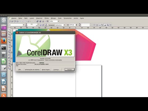 Abrindo o Corel Draw X3 no Linux via Wine - YouTube