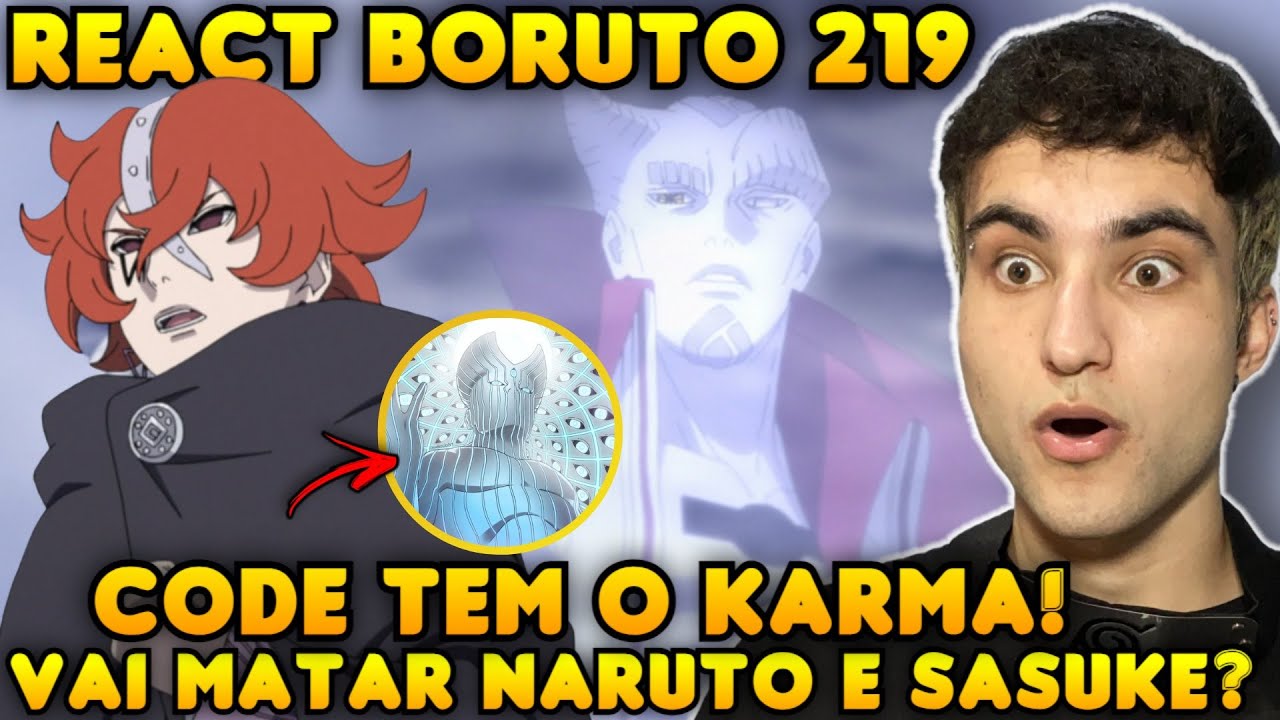 CODE TEM O KARMA BRANCO DE ISSHIKI | NARUTO E SASUKE EM PERIGO! - React Boruto 219 - YouTube