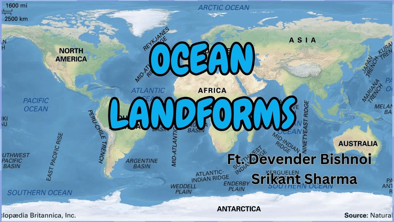 Ocean Landforms Explained | Atlantic, Pacific, Indian, Arctic Oceans ...