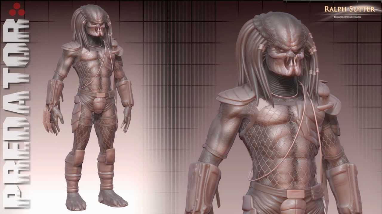 Predator 3D Model - Zbrush HD Turntable (WIP) 2.0 - YouTube
