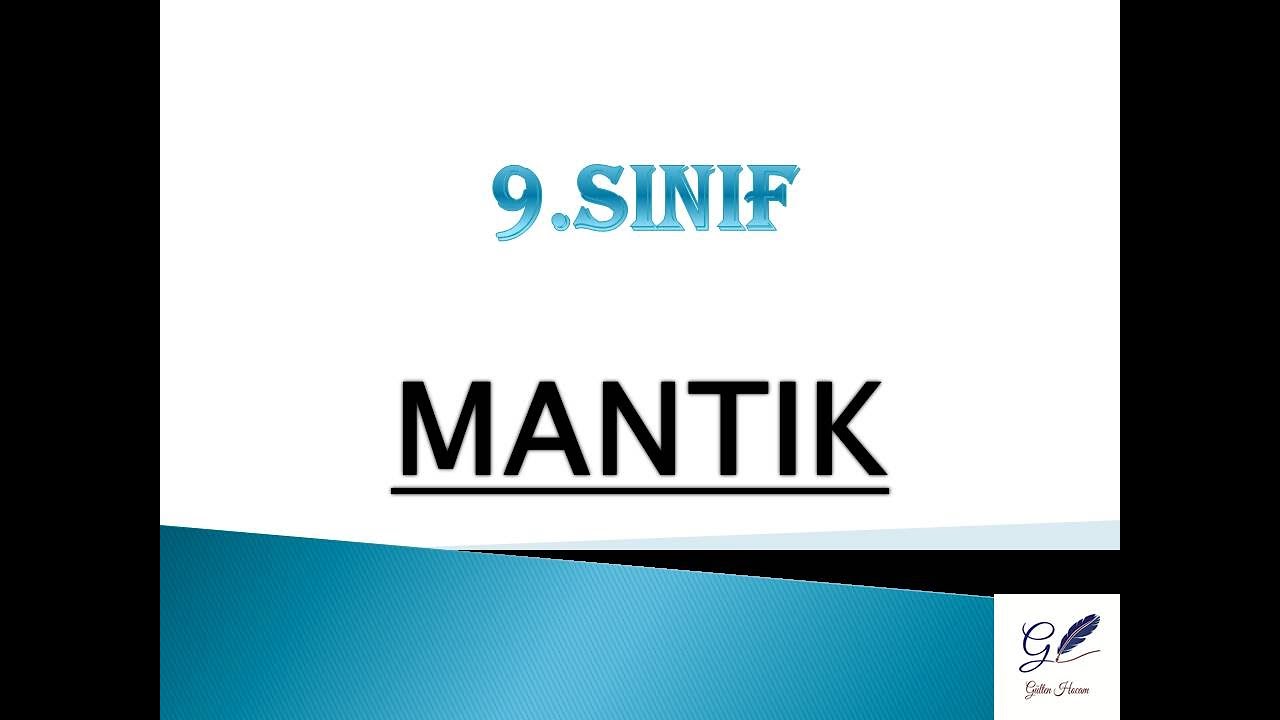 MANTIK ( ''ya da '' ve ''ise'' bağlaçları) 9.Sınıf Matematik #matematik ...