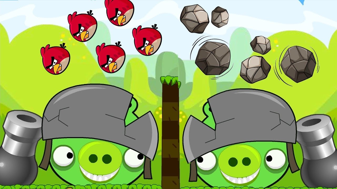 Angry Birds Collection Hacked 2 - FIGHTING BATTLE BIRDS VS STONES ...