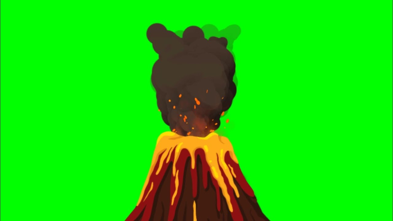 volcano eruption new green screen Non copyright ||Indian editor|| - YouTube