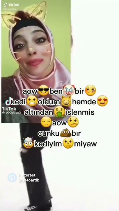 aeaw ben bir kedi 🐱oldum hemde altın 🏆 islemeli - YouTube