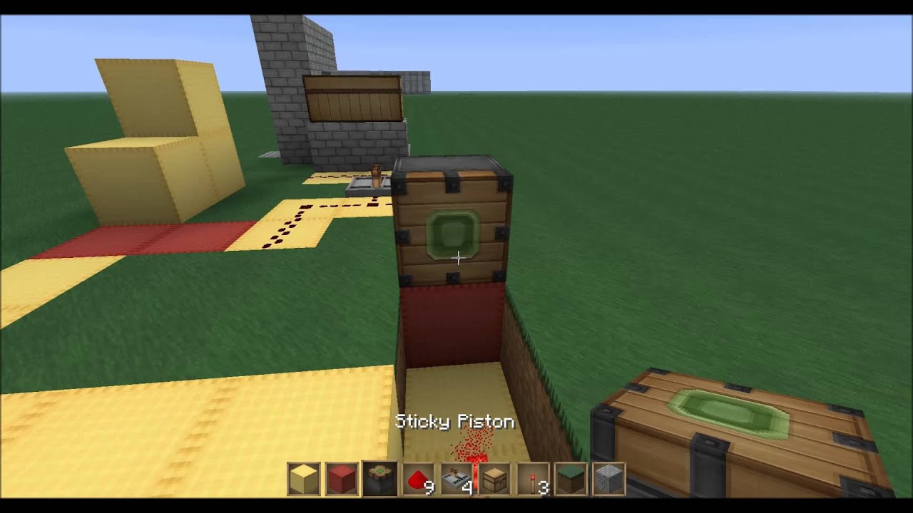 Minecraft 1.5 - Secret Entrance with Trapped Chest - Tutorial [HD ...