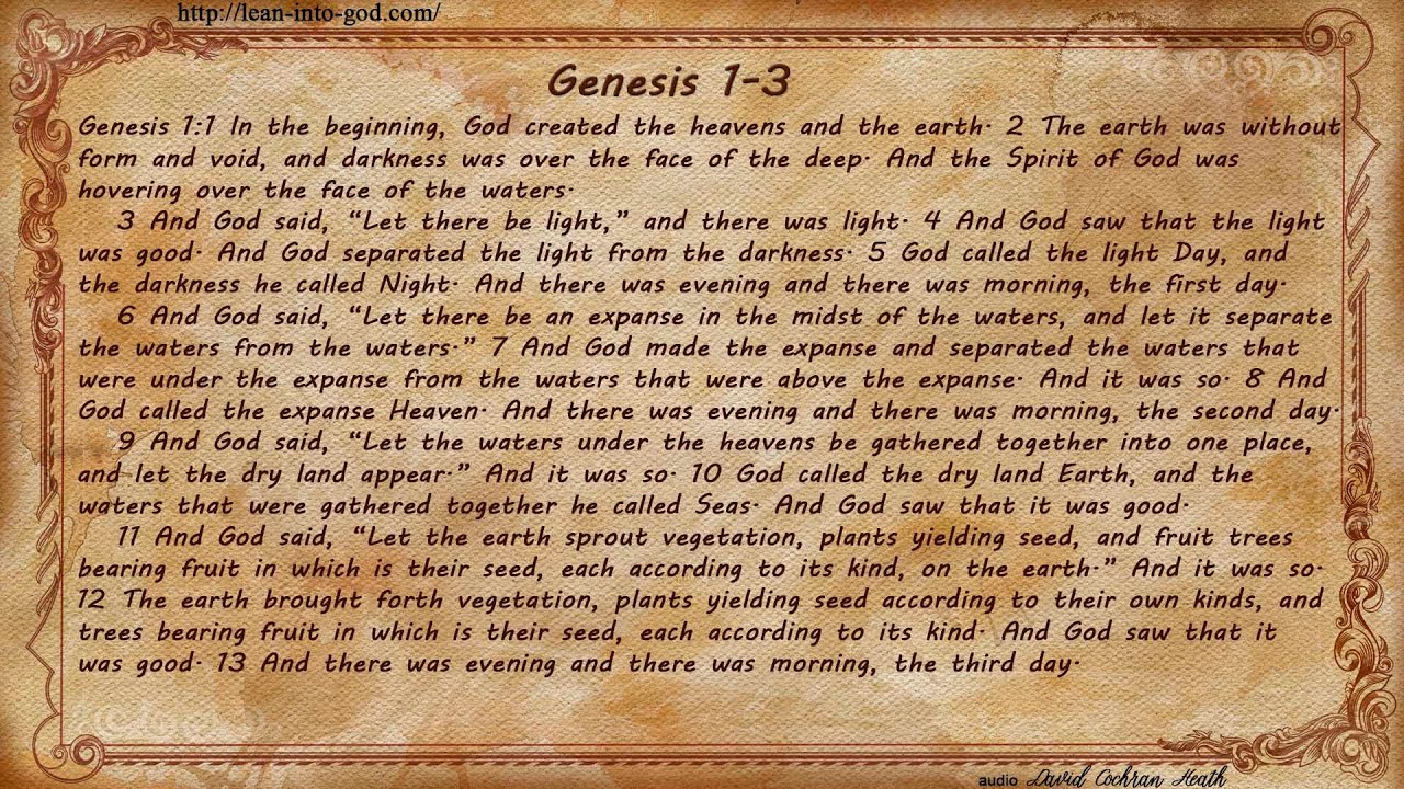 Genesis 1-3 - YouTube