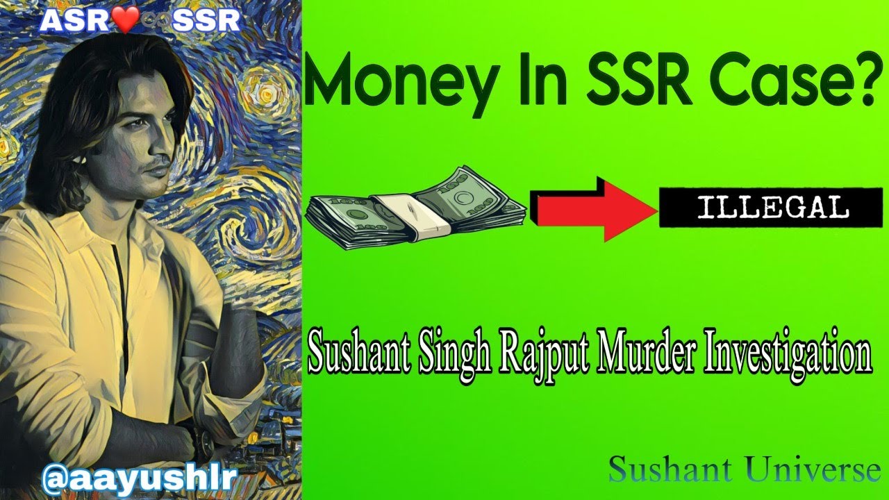 Money In SSR Case ? Sushant Singh Rajput Justice | Sushant Universe ...