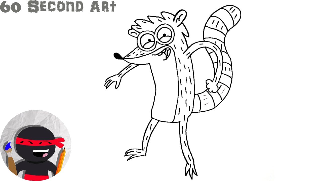 How To Draw Rigby | Regular Show - YouTube