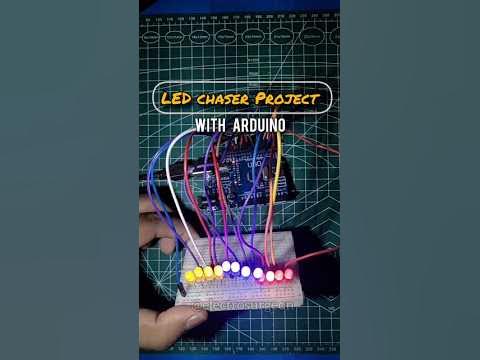 LED Chaser Project with Arduino #ledchaser#electrosurgeon #arduinounoproject#shorts - YouTube