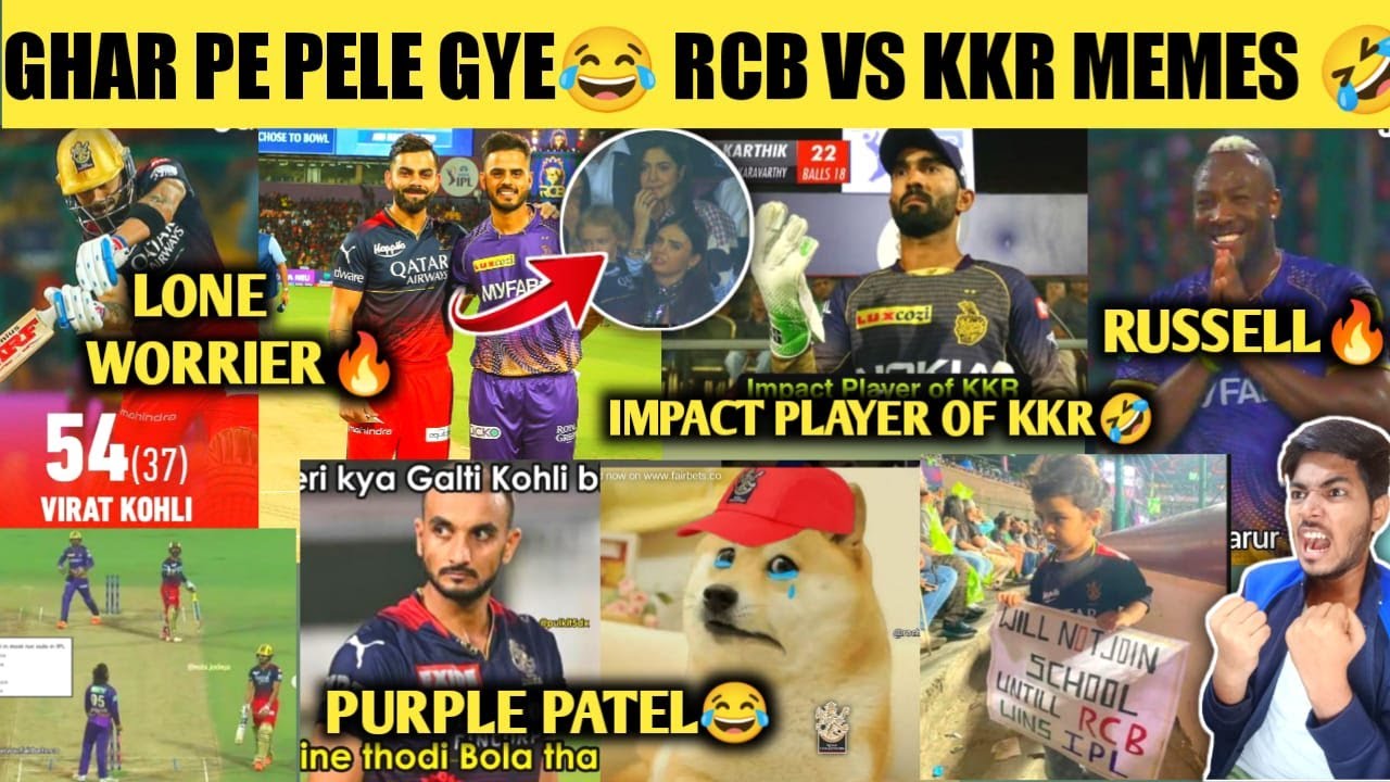 VIRAT KOHLI 50 | RCB VS KKR IPL 2023 MEMES 😂 BY CRICFANSTER - YouTube